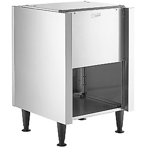 Scotsman HST21B-A 21.5" x 23.75" Stationary Equipment Stand wih Enclosed Base (for HID525 & HID540 Ice Maker Dispensers), Stainless Steel