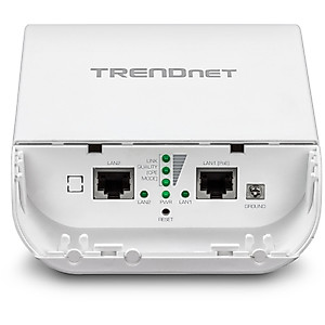 TRENDnet 10dBi Wireless N300 Outdoor PoE Preconfigured Point-to-Point Bridge Bundle Kit, 2 x Preconfigured Wireless N Access Points, IPX6 Rated Housing, TEW-740APBO2K (Renewed)