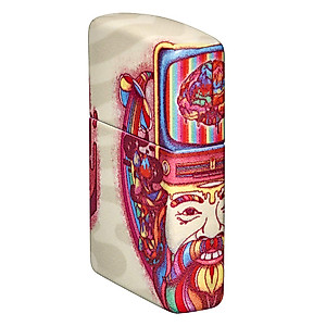 Zippo Trippy Psychedelic Design 540 Color Pocket Lighter