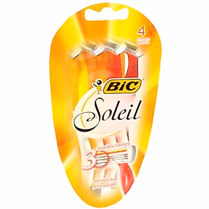 Bic Soleil Triple Blade Shavers For Women Sensitive Skin 4 Each (Pack of 2)