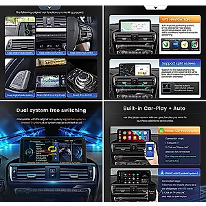 Android 12 Double Din Stereo Car GPS Multimedia Radio for BMW 5 Series GT F07 Car Stereo Head Unit Support 4G WiFi Bluetooth SWC Carplay,MNX 8 core 4+64G-CIC