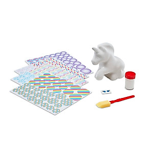 Melissa & Doug Decoupage Made Easy Unicorn Paper Mache Craft Kit with Stickers
