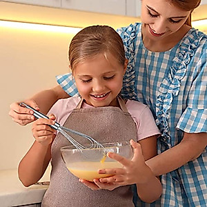 3 Pieces Stainless Steel Kitchen Flat Whisk Set 8 Inch, 10 Inch and 11.6 Inch Stainless Steel Flat Wire Egg Utensils Whisk 6 Wires Egg Mixing Whisk for Cooking Blending Whisking Beating Stirring