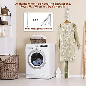 Anjuer Wall Mounted Drying Rack Clothes Hanger Folding Wall Coat Racks Aluminum Home Storage Organiser Space Savers