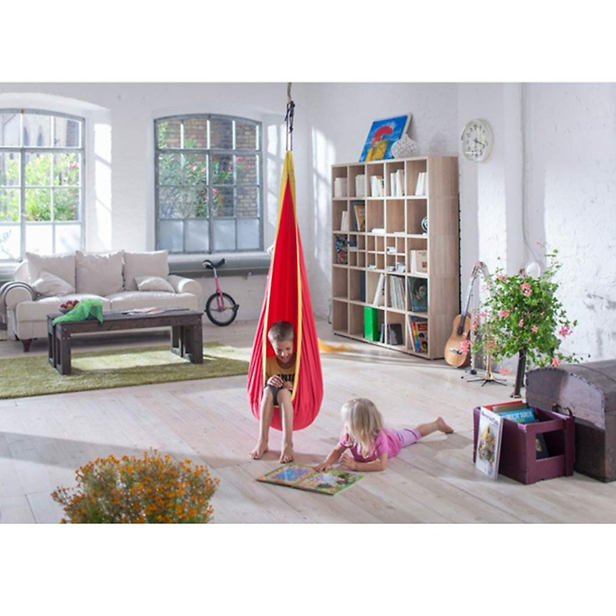 Ymeibe Porch Bench Swing Nylon Ropes Indoor Outdoor 8 ft Extra Long Adjustable Hammock Swinging Chair Straps Hanging Kit for Adjustment or Extension - Holds to 700lbs Set of 2