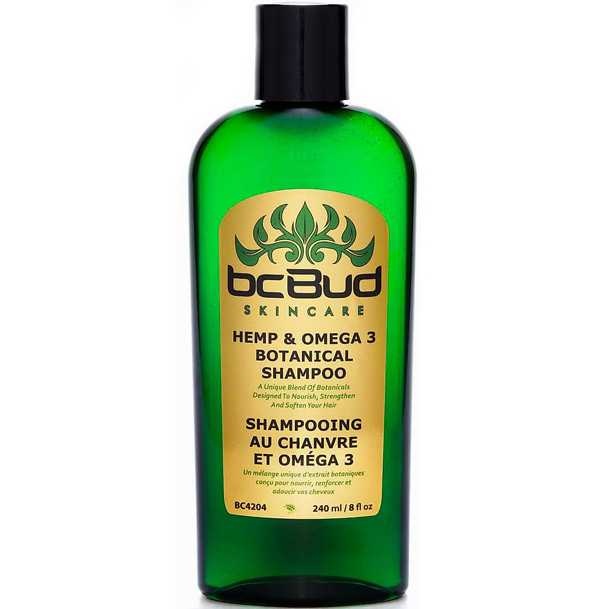 Hemp & Omega 3 Botanical Shampoo, Sulfate Free, SLS Free, for Itchy Scalp, Oily, Thinning, Color Treated Hair, Volumizing for Soft, Healthy, Shiny Hair, with Natural Hemp Seed Oil, Aloe (Single)