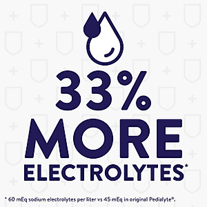 Pedialyte with Immune Support, Electrolytes with Vitamin C and Zinc, Advanced Hydration with PreActiv Prebiotics, Mixed Berry, Electrolyte Drink Powder Packets, 6 Count (Pack of 4)