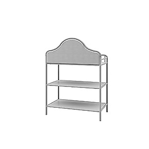 Little Seeds Piper Upholstered Metal Changing Table, Nursery Furniture, Dove Gray