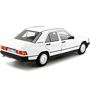 Norev NV183820 1:18 190E 1984-White Mercedes-Benz Collectable Model, Multi