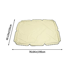 YARNOW Hammock Swing Rocking Chair Outdoor Outdoor Swing Canopy Cover for Park Patio Shade Swing Cover for Garden Poolside Balcony Backyard 76.64x49.12x5.89in Hammock Swing Rocking Chair Outdoor