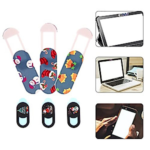 UKCOCO 6pcs Christmas Camera Cover Abs Webcam Slider Laptop Camera Blocker Camera Slide Blocker Webcam Cover Slide Camera Protector Cover Phone Slide Blocker Protective Case Notebook