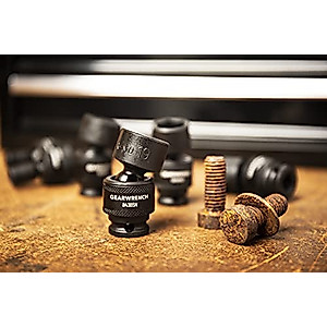 GEARWRENCH 15 Piece 3/8inch Drive 6 Point Universal Impact Socket Set, Metric - 84918N