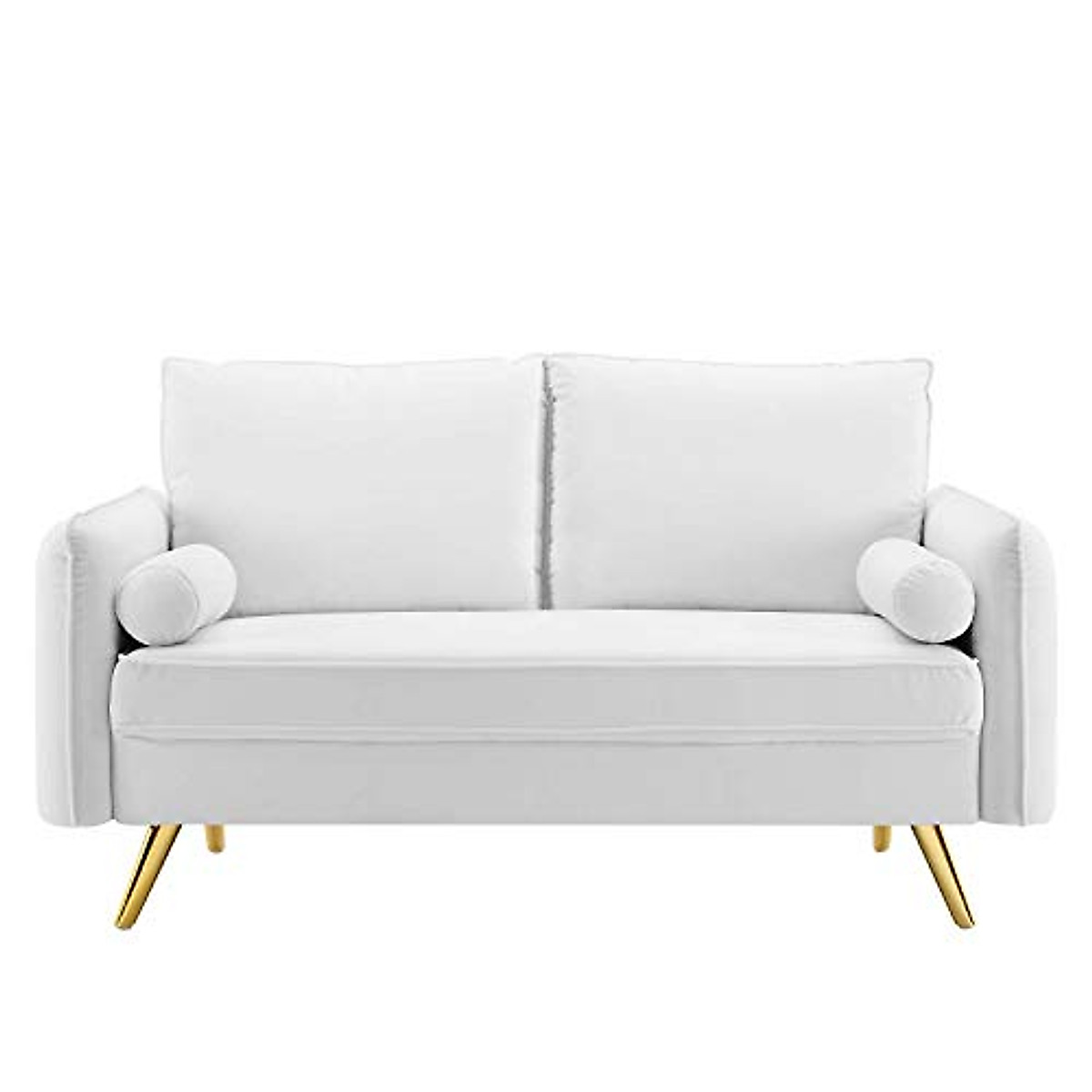 Modway Revive Performance Velvet Loveseat, White
