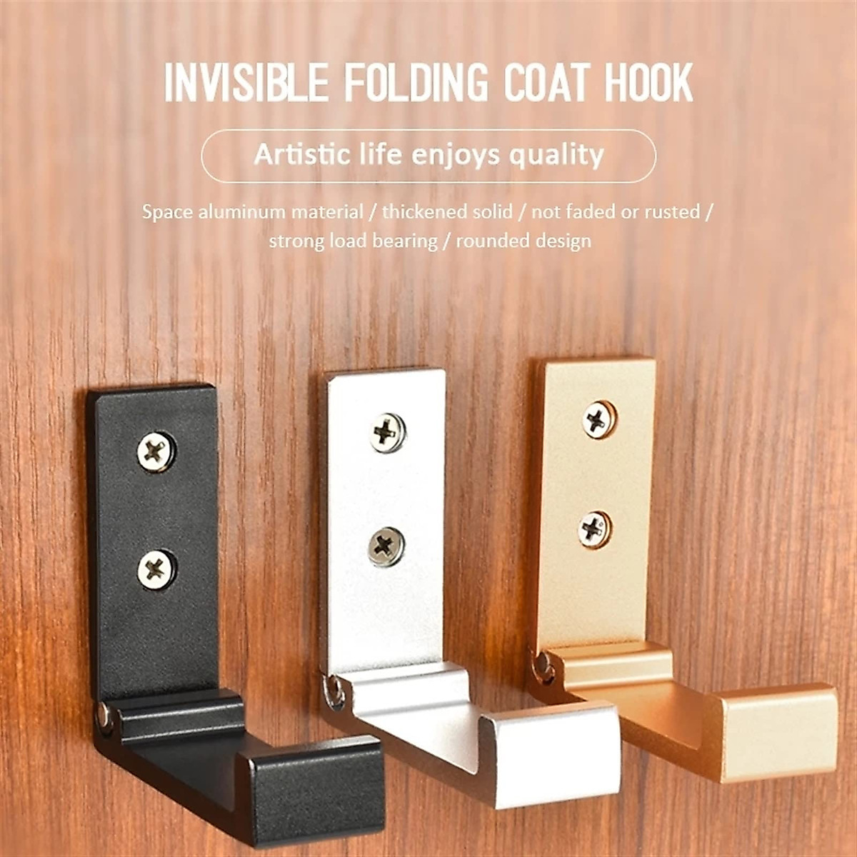 Headphone Stand/Headset Holder Headphone Holder Stand Foldable Wall Hanger Clothes Hook Bracket for Headset Display Support Mount Earphones Accessories PC Gaming Headset Stand ( Color : Black )