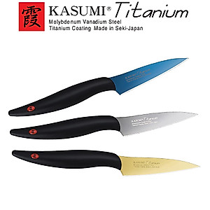 Kasumi Titanium paring Knife 8 - Grey Colors