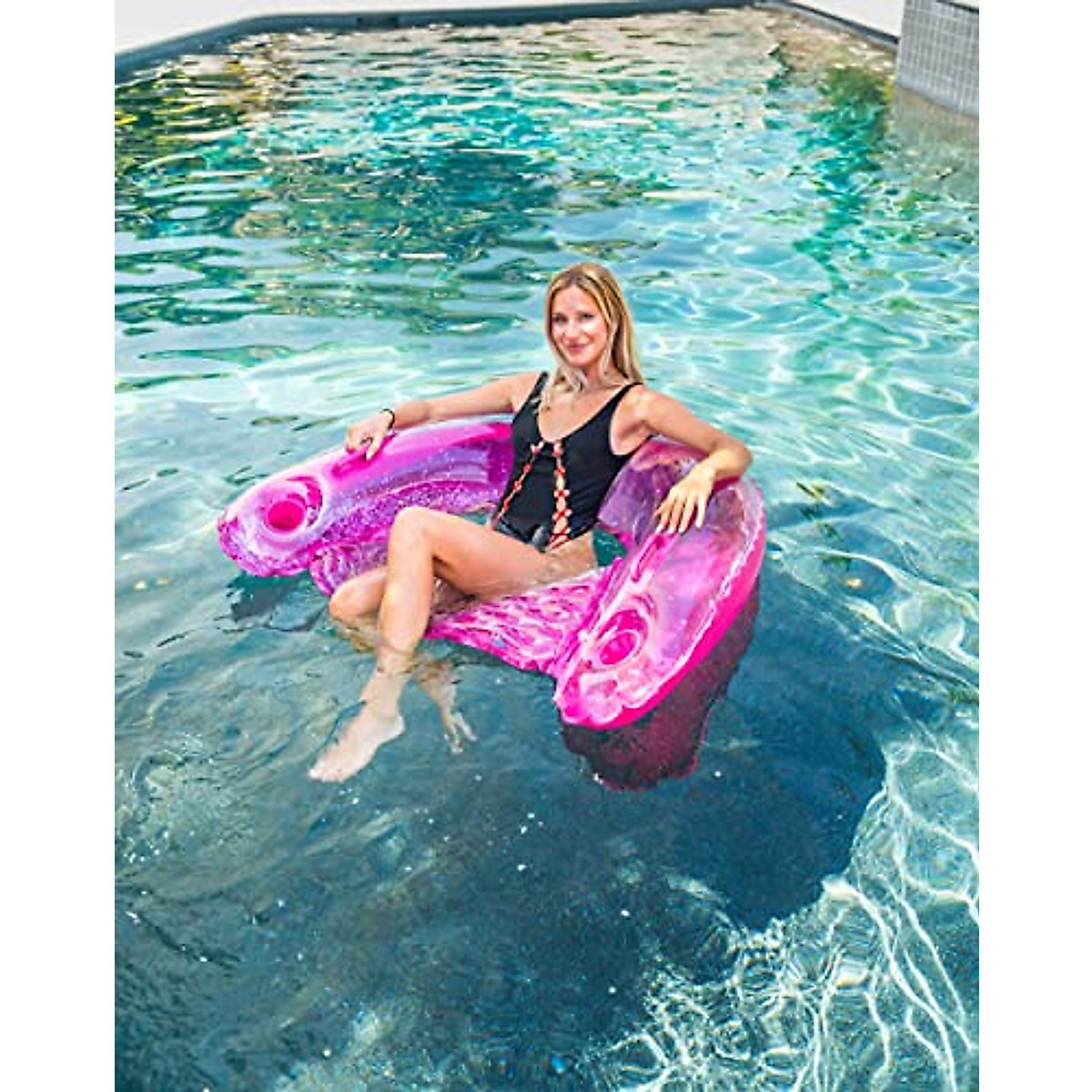 Poolcandy Orchid Glitter Sun Chair Jumbo 48"