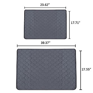 CNTOPKITER Guinea Pig Fleece Cage Liners, Guinea Pig Pee Pads Washable and Reusable 2 Pack, Guinea Pig Fleece Cage Liners (23.6'' x 17.7'')