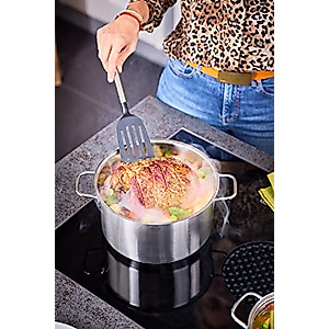 Rösle Basics Line Slotted Turner Spatula with 13.5 in. Stainless Steel Handle