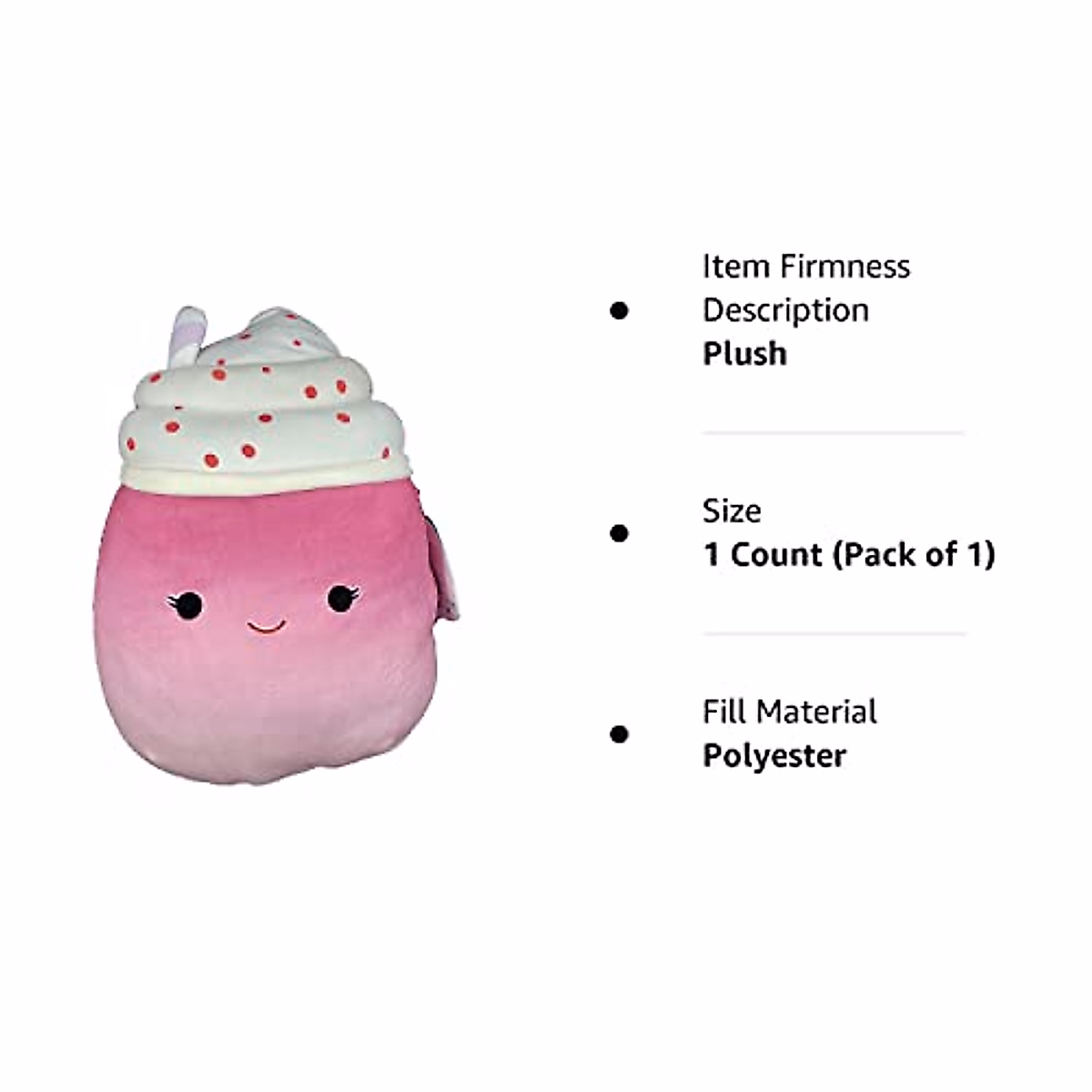 Official KellyToy Squishmallows 8 inch Cinnamon The Frozen Yogurt Food Squad Plush Pillow Stuffed Toy