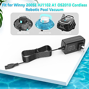 12.6V Charger for Winny Pool Cleaner Compatible with Winny 200 SE HJ1102 A1 OS2010 Cordless Robotic Pool Vacuum Power Adapter