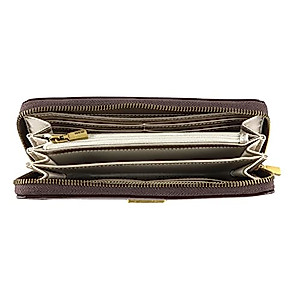 WALLET WOMAN GUESS D CHOCOLATE SWXB8650460CHO amantea wallet large ziparound CHOCOLATE ND choice=P, Chocolate