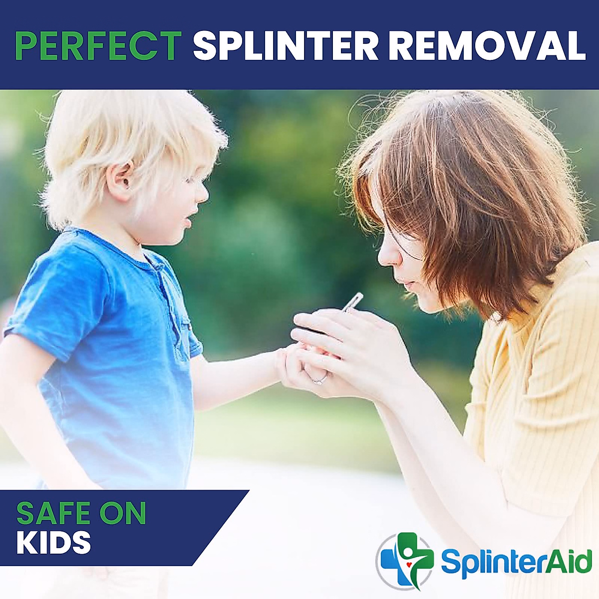 SplinterAid - Painless Splinter Removal Kit | Effortless Quick Splinter Out | Essential First Aid for Outdoors, Home, Travel | Ideal for Camping, Hiking, Woodworking, DIY Supplies | No Tweezers