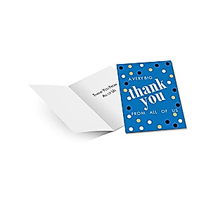 JBH Creations Big Dot Jumbo Thank You Card - Extra Large 9 x 12 with Envelope - Blue
