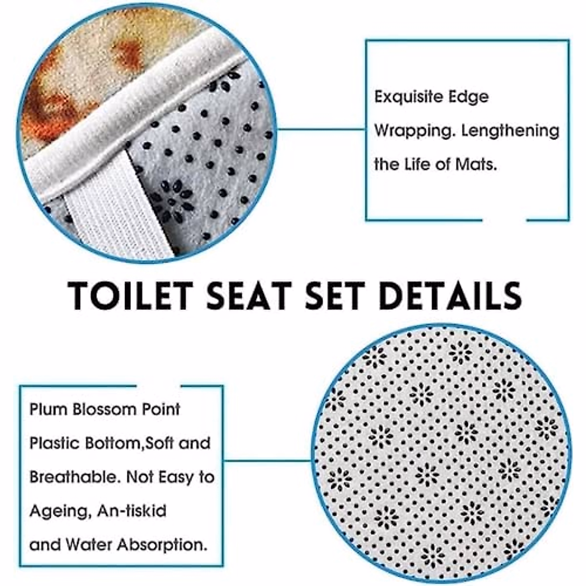 4Pcs Cartoons Anime Shower Curtain Sets, Halloween Horror Shower Curtain Set, Halloween Bathroom Set with Rugs(Bath Mat,U Shape and Toilet Lid Cover Mat) (C1)