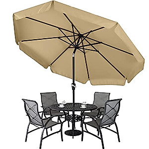 ABCCANOPY Premium Patio Umbrellas 10' Khaki