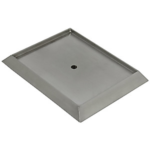 Kegco SEBV-129D 12" x 9" Bevel Edge Drip Tray with Drain