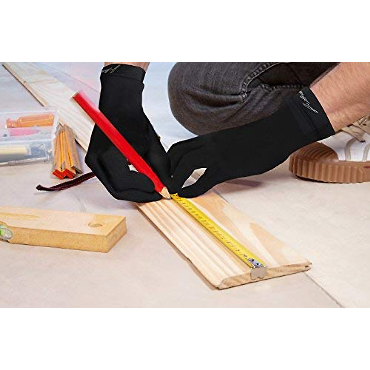 Doctor Developed Copper Arthritis gloves/Compression gloves for Women & Men and Doctor Written Handbook - Useful for Arthritis, Raynauds, RSI, Carpal tunnel (Small)