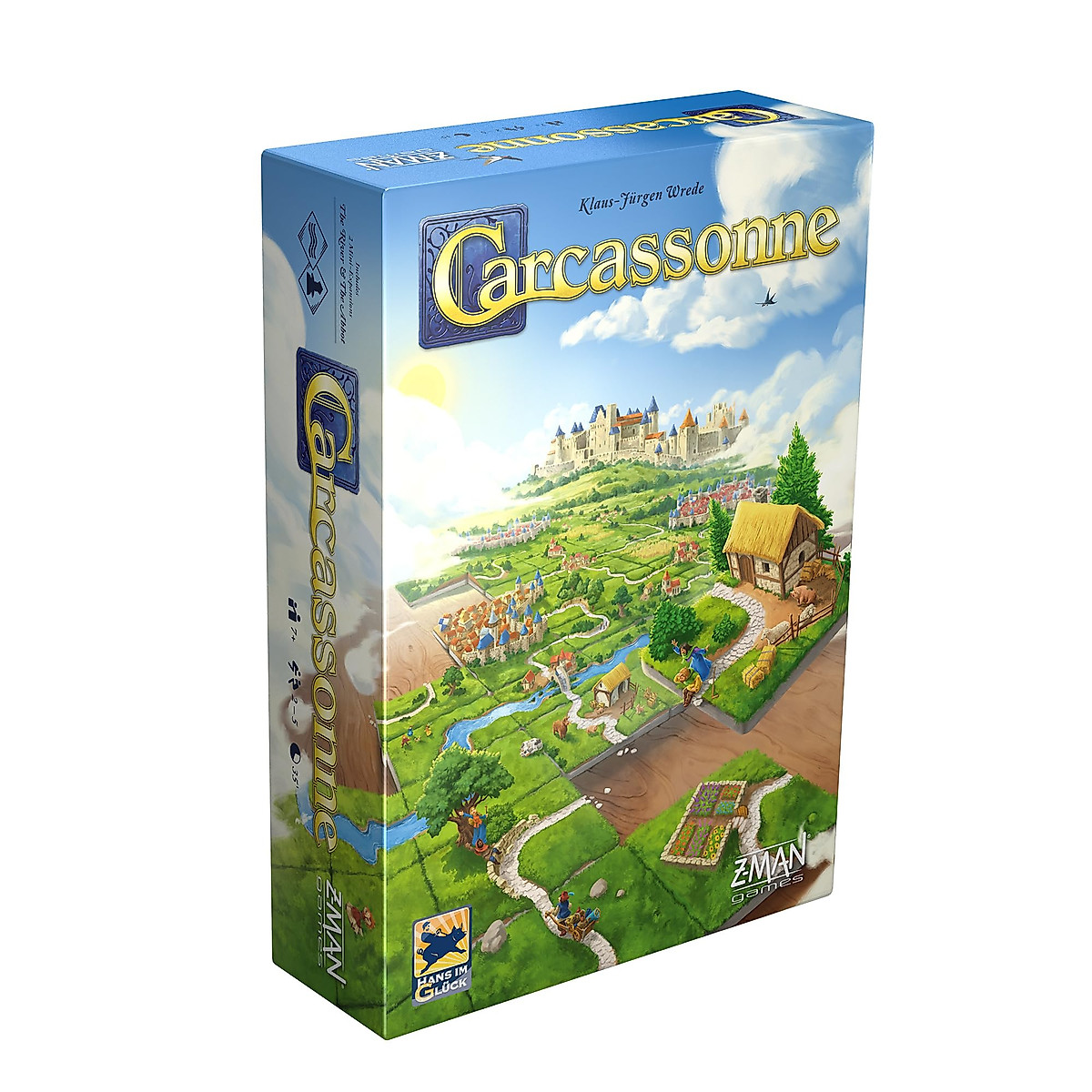 Carcassonne Hunters & Gatherers Board Game - Prehistoric Adventure with New Tiles & Meeples! Strategy Game for Kids and Adults, Ages 8+, 2-5 Players, 40 Minute Playtime, Made by Z-Man Games