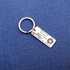 Supernatural Inspired Keychain Gift Driver Picks The Music Shotgun Shuts His Cakehole Keychain (Keychain)