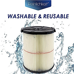 Replacement Cartridge Filter for Craftsman 9-38754 Red Stripe General Purpose for 5 to 20 Gallon shop vacuums CMXZVBE38754