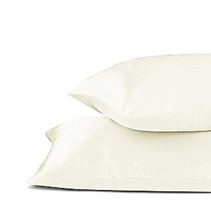 BEDELITE Satin Silk Body Pillow Pillowcase for Hair and Skin, Premium and Silky Ivory Long Body Pillow Case Cover 20x54 with Envelope Closure