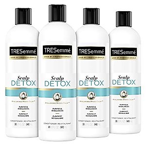 TRESemmé Conditioner Nourishing for Dry Detox that Purifies and Rebalances the Scalp, 20 Oz, Pack of 4