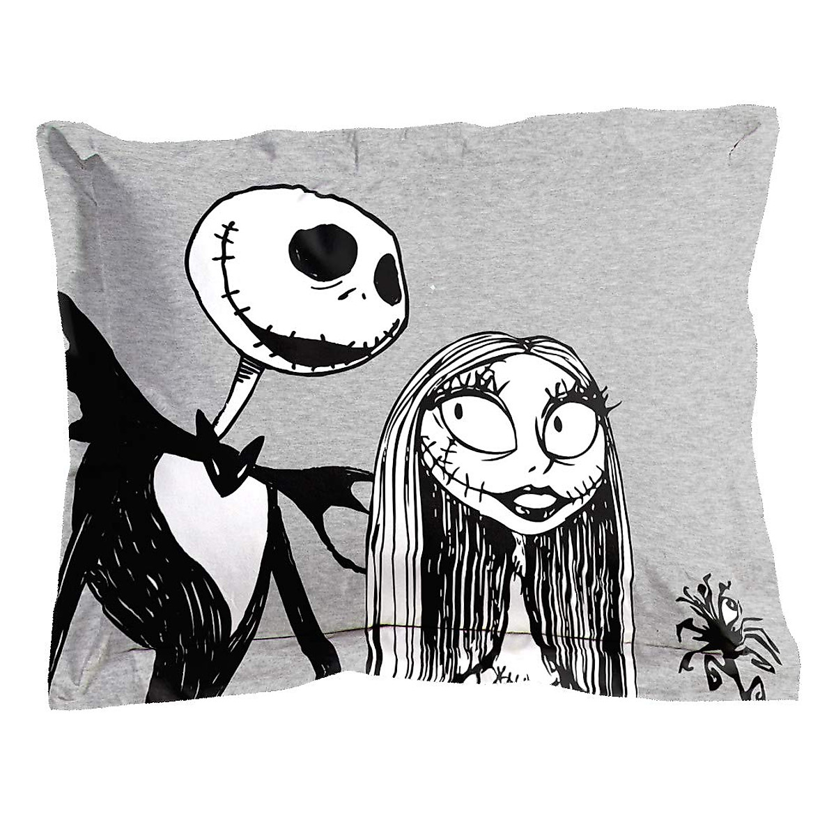 Jay Franco Disney Nightmare Before Christmas Moonlight 5 Piece Twin Bed Set - Includes Reversible Comforter & Sheet Set - Features Jack Skellington and Sally - Super Soft Microfiber