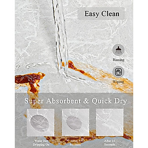 Coffee Mat-Coffee Bar Accessories-No Water Marks Dish Drying Mat-Coffee Bar Mat for Countertops Rubber Backing Bar Mat Under Coffee Maker Machine Coffee Pot-Perfect Coffee Station Organizer