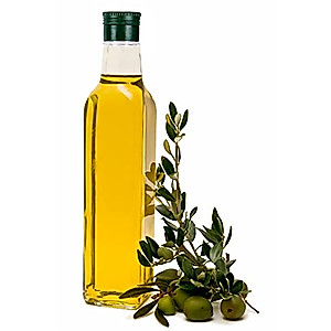 B SEPOR 6 Pack 1000ml Clear Quadra PET Empty Bottles 1 Quart Olive Oil Plastic Bottle with Caps (33.8 Fl Oz) - Long Neck Square Wine Bottles for Plant Watering Globe