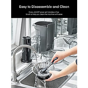 JUILIST Juicer Machines, 1000W Juicer Vegetable and Fruit with 3.2" Wider Mouth Food Chute, Easy to Clean, Large Power（1300W Peak）Juicer Extractor, 4S Fast Juicing & 2 Speeds Setting, Silver