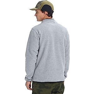 Burton Men's Hearth Full-Zip, Gray Heather / True Black, Medium