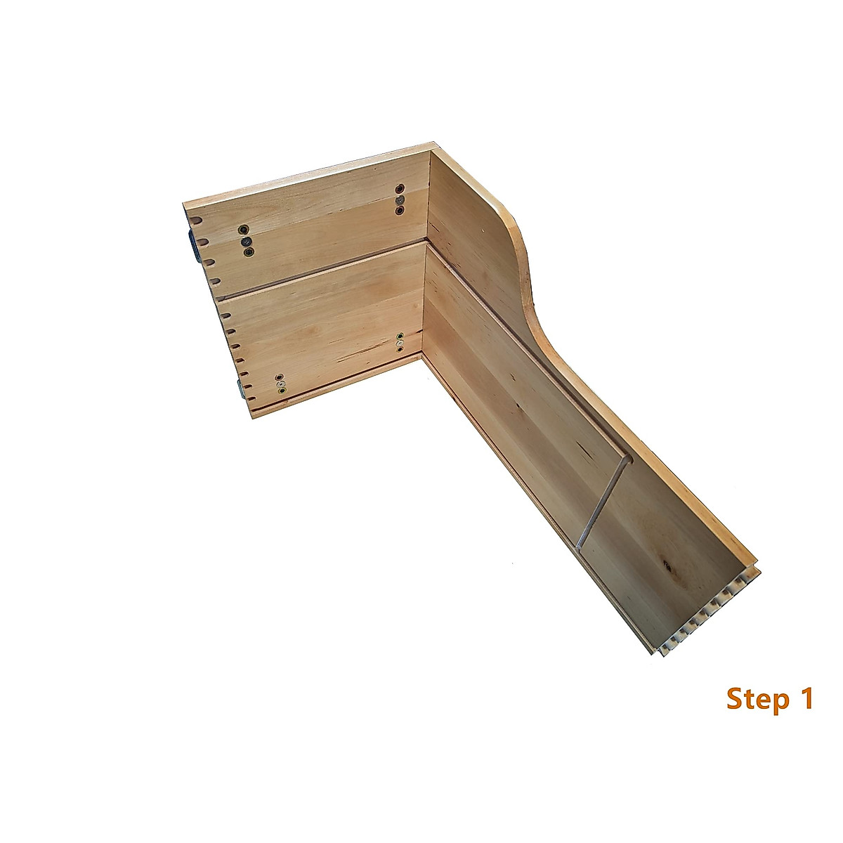 Pull Out Trash Can for Base Kitchen Cabinets, Storage Garbage Bin on wood frame with Soft Close Track Front mounting hardware include. Rear Storage, 11'' width for B15 cabinet (Not included trash bin)
