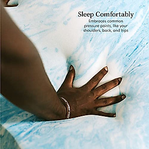 eLuxurySupply 3 Inch Memory Foam Mattress Topper - Temperature Regulating Mattress Pad - 2 lb Density for High Support - CertiPUR-US Certified - Twin Size