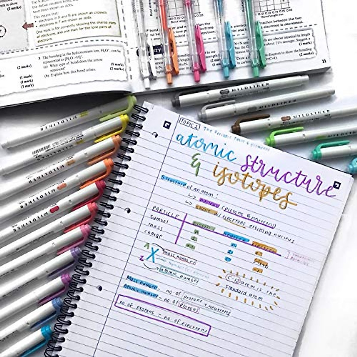 Zebra Pen 78525 Mildliner Double Ended Highlighter Set, Broad and Fine Point Tips, Assorted Ink Colors, 25-Pack