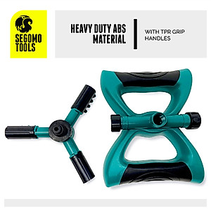Segomo Tools 360 Degree Automatic Rotating Garden Sprinkler | Lawn Sprinkler | Yard Sprinkler | Sprinklers for Yard | Rotating Sprinkler | Rotating Sprinklers for Yard - GS360