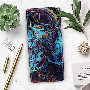DesignSkinz Liquid Abstract Paint Remix V43 Protective Vinyl Decal Wrap Skin Cover Compatible with The Samsung Galaxy S20 (Screen Trim & Back Glass Skin)