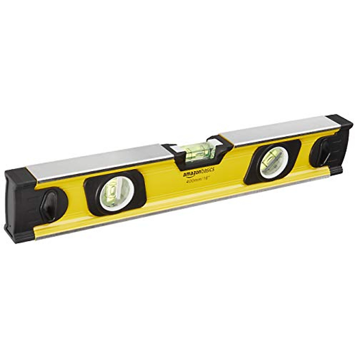 Amazon Basics 16-Inch Heavy Duty Shock Resistant Aluminum Alloy Magnetic Spirit Level
