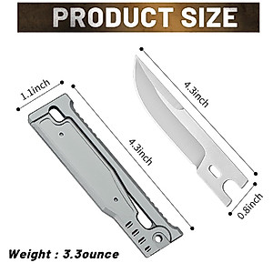 Generic Folding Pocket Knife Kit, Tactical Locking Pocket Knife, 3.15"" D2 Steel Blade, T6 Aluminium Inlay G10 Handle, Camping Folding Knife for Men Woman