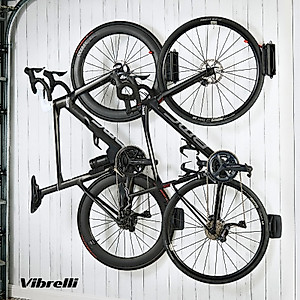 Vibrelli Swivel Bike Wall Mount - Vertical Bike Rack Garage - Bike Hangers for Garage - Bike Storage Garage - Bike Hanger for MTB, Road, eBike - Bike Hooks for Garage