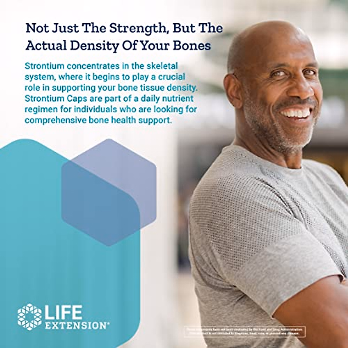 Life Extension Strontium Caps 750 mg - Bone Health Supplement - Supports Bone Tissue Density & Promotes Healthy Bone Aging – Non-GMO, Gluten-Free – 90 Vegetarian Capsules